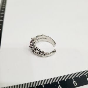 Vintage | Jewelry | Brand New Silver Tone Red Evil Eye Ring Adjustable ...